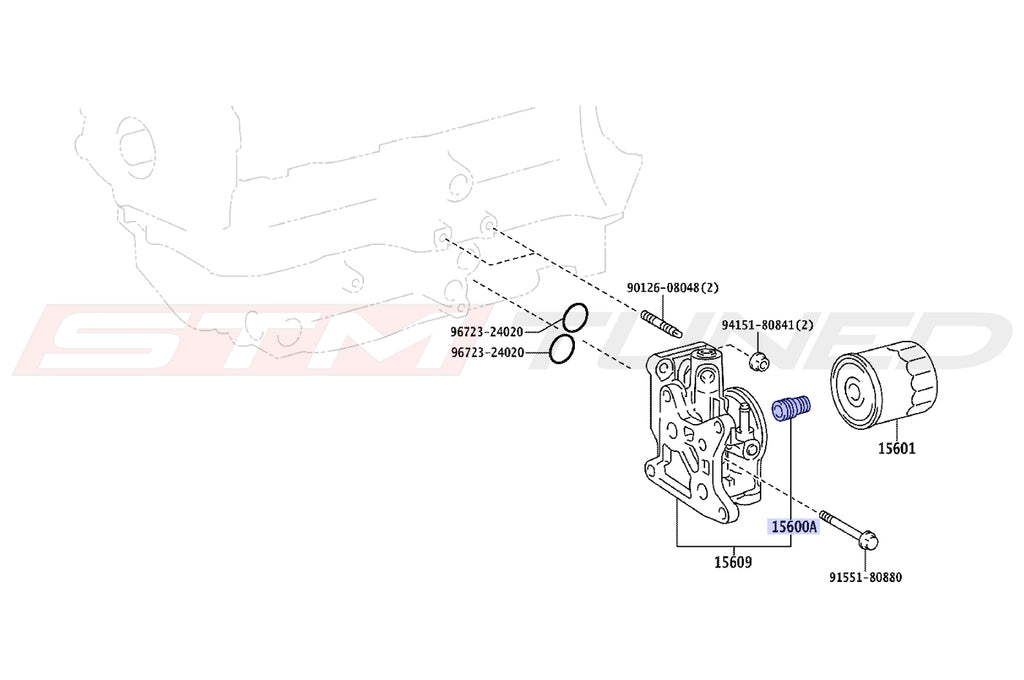 Toyota OEM Engine Oil Filter Union for GR Corolla (9090404006)