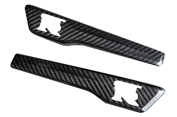 Rexpeed R35 GTR Carbon Fiber Fender Emblem Covers (N46/N47)