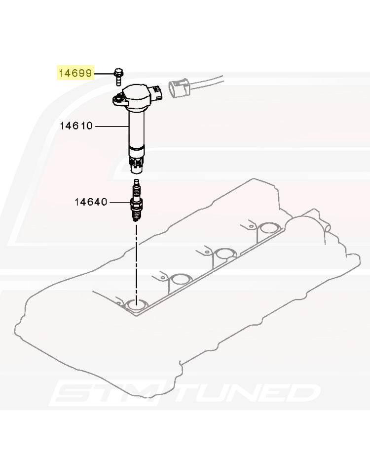 Genuine W0133-2048410 Direct Ignition Coil Bolt Fastener Set Of 4 Denso ...