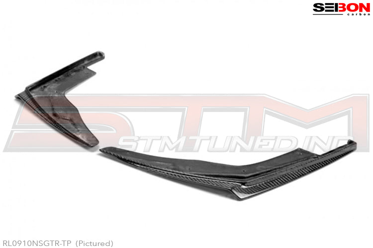RL0910NSGTR-TP Seibon R35 GTR Carbon Fiber Rear Bumper Under Spoiler
