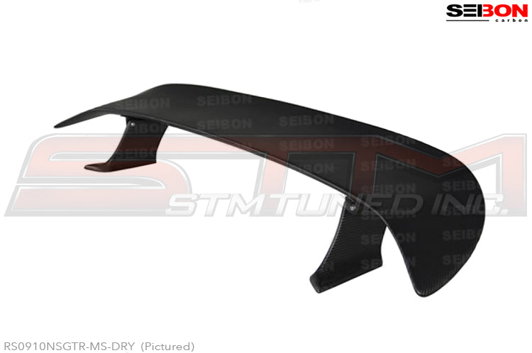 RS0910NSGTR-MS-DRY Seibon R35 GTR MS Dry Carbon Fiber Rear Spoiler