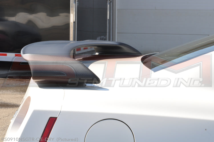 RS0910NSGTR-OE-DRY Seibon R35 GTR OEM Style Dry Carbon Fiber Rear Spoiler