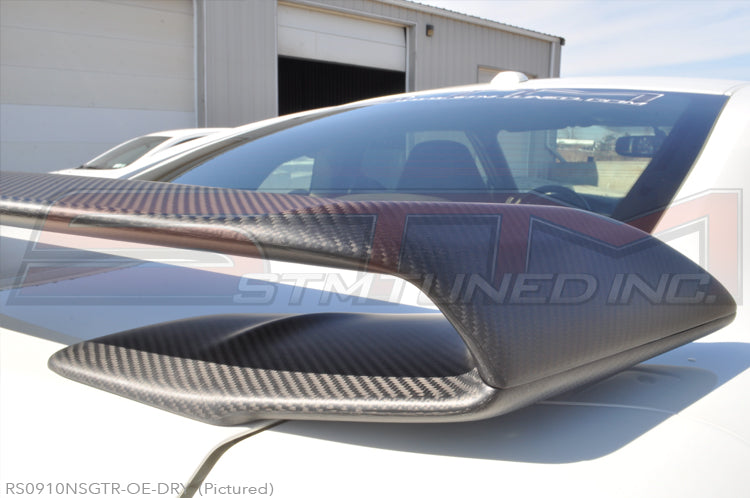 RS0910NSGTR-OE-DRY Seibon R35 GTR OEM Style Dry Carbon Fiber Rear Spoiler