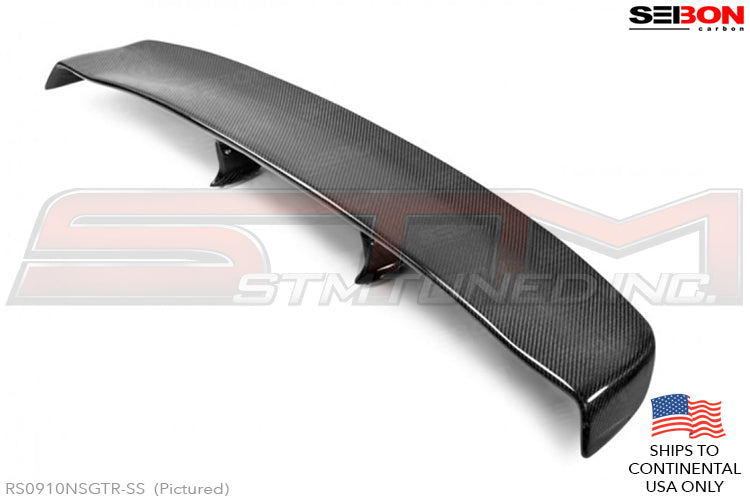 RS0910NSGTR-SS Seibon R35 GTR SS Style Carbon Fiber Rear Spoiler