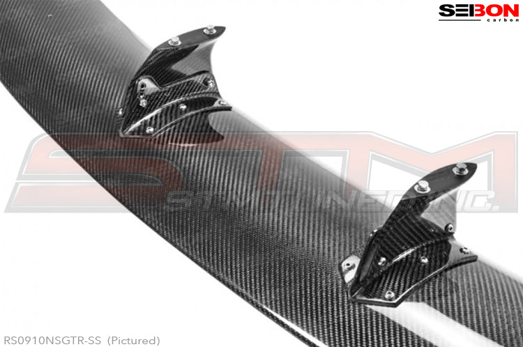 RS0910NSGTR-SS Seibon R35 GTR SS Style Carbon Fiber Rear Spoiler