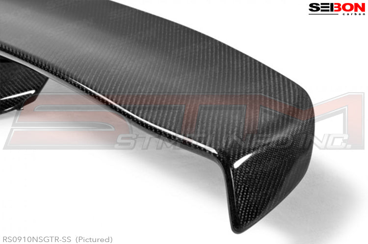 RS0910NSGTR-SS Seibon R35 GTR SS Style Carbon Fiber Rear Spoiler