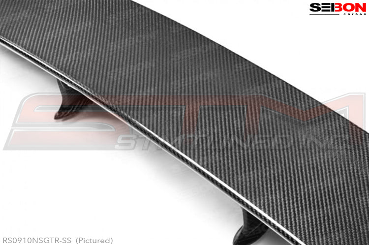 RS0910NSGTR-SS Seibon R35 GTR SS Style Carbon Fiber Rear Spoiler