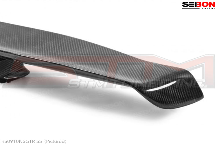 RS0910NSGTR-SS Seibon R35 GTR SS Style Carbon Fiber Rear Spoiler